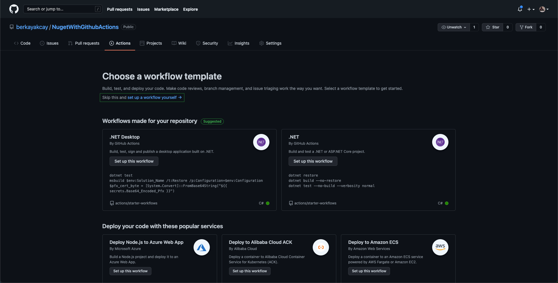 Github Actions Ile Net Nuget Package Oluşturup Github Nuget Registry