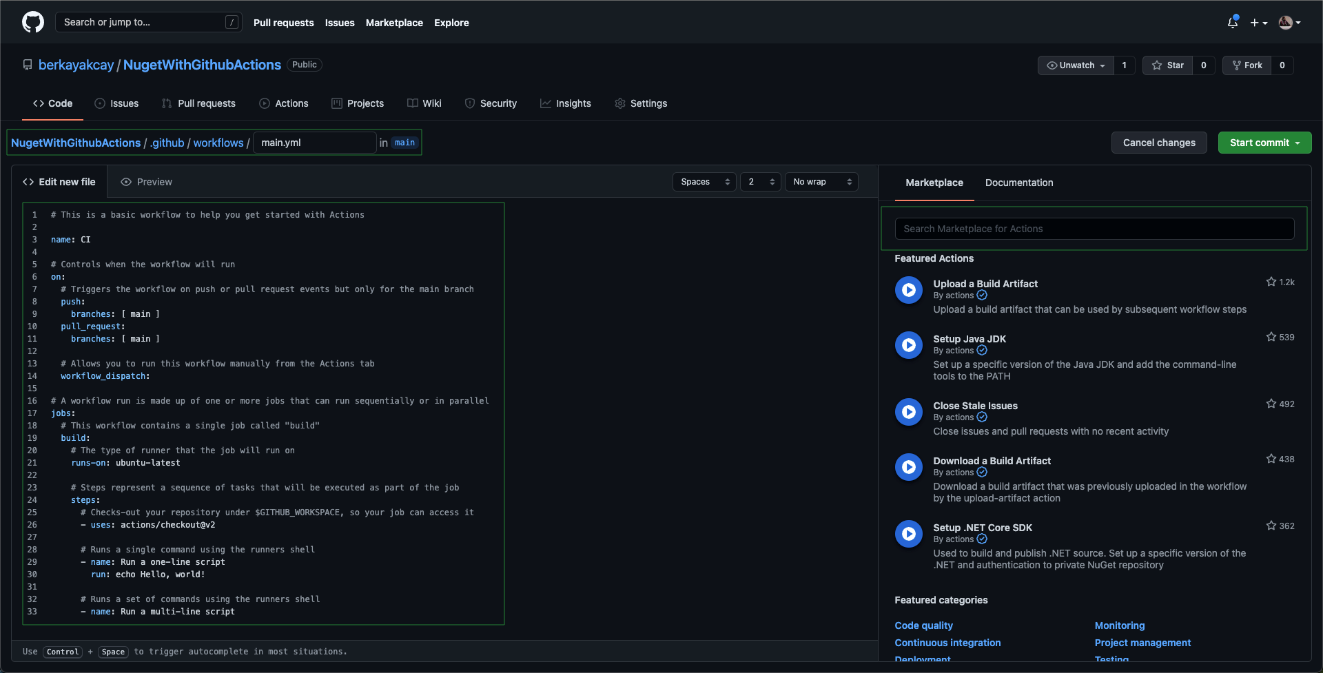 Github Actions Ile Net Nuget Package Oluşturup Github Nuget Registry